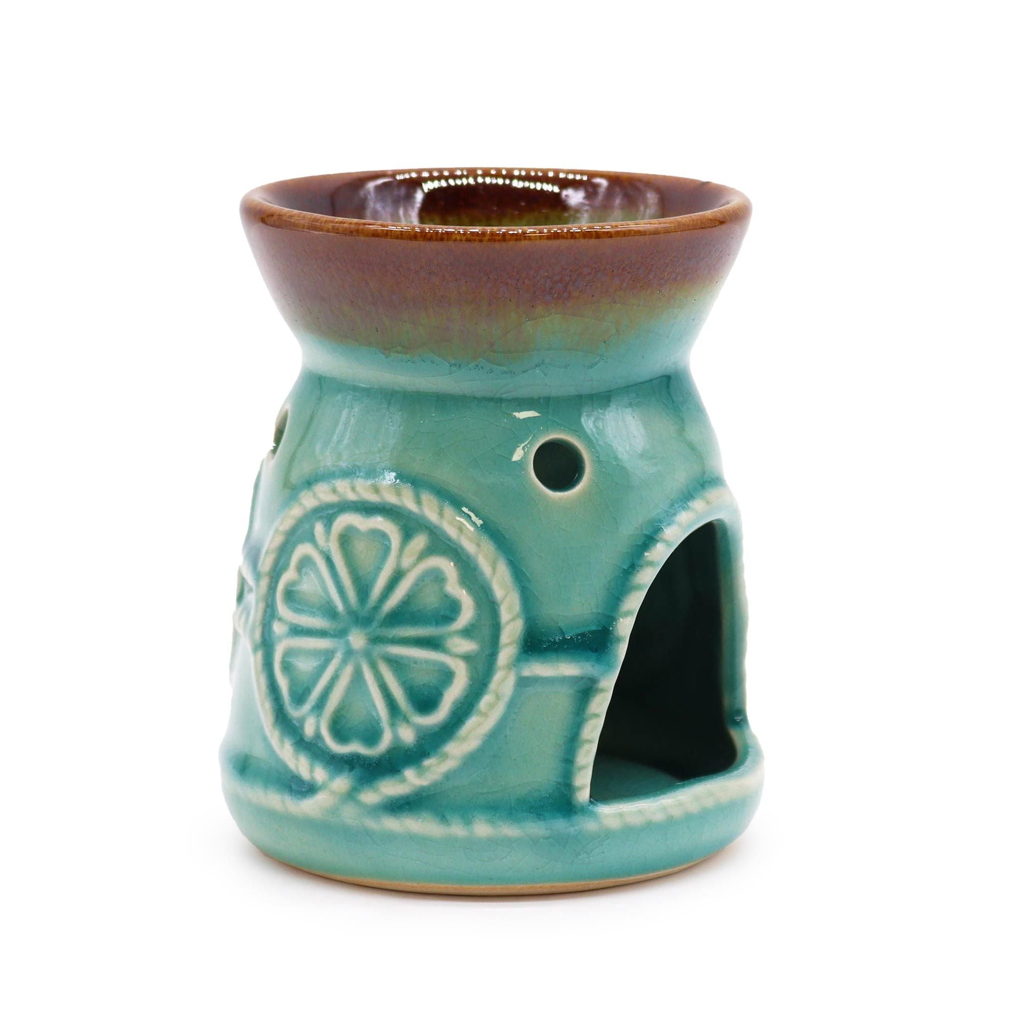 Classic Spa Burner - Turquoise Cool Designs Oil Burners - Bath Indulgence