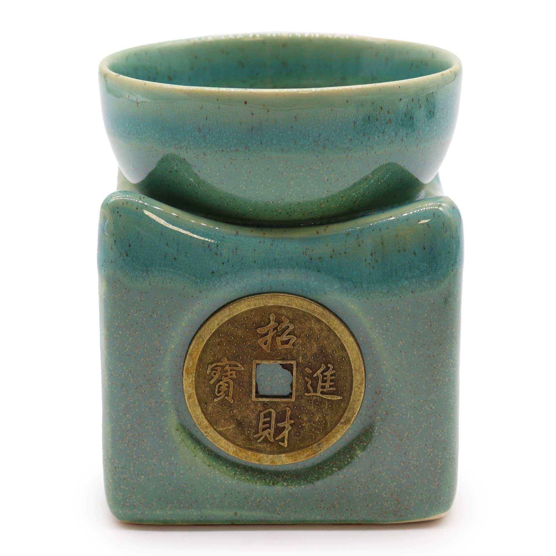 Lucky Coin Large Oil Burner - Jade Cool Designs Oil Burners - Bath ...